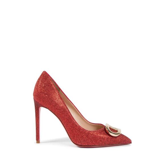 Dee Ocleppo | Shoes | Dee Ocleppo Logo Glitter Fairy Pump Women Red Pumps Heels | Poshmark